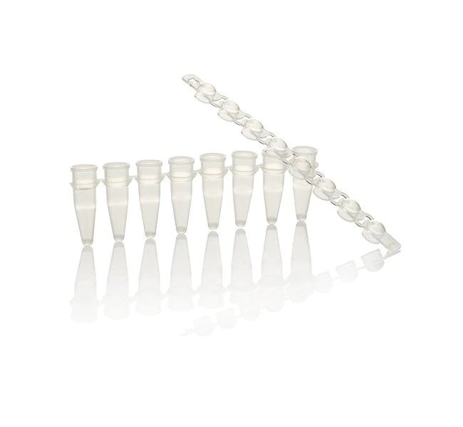 8 Union Strip PCR-Pt Micro Pipe PCR อุปกรณ์เสริม Thin Walled PCR Tubes 0.2 Ml